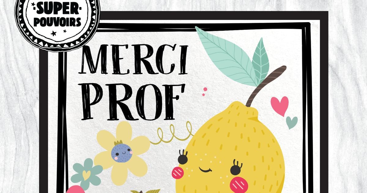 Linge Microfibre "Merci prof"