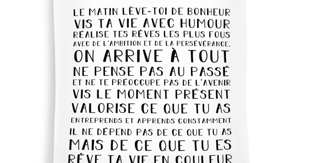 Coussin "Le bonheur"