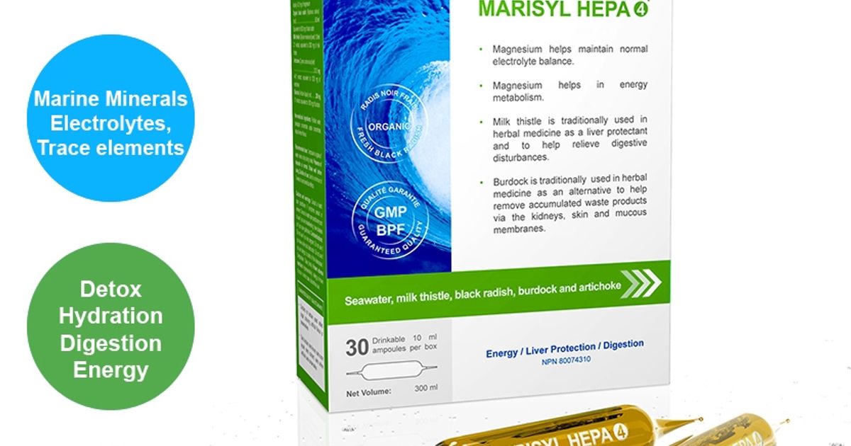 MARISYL HEPA 4® - 30 vial box - Unique synergy of seawater and concent