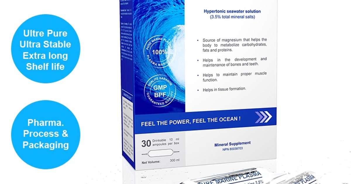 ACTIMAR® Hypertonic, Pure Marine Plasma® - 30 vial box - Your best Oce