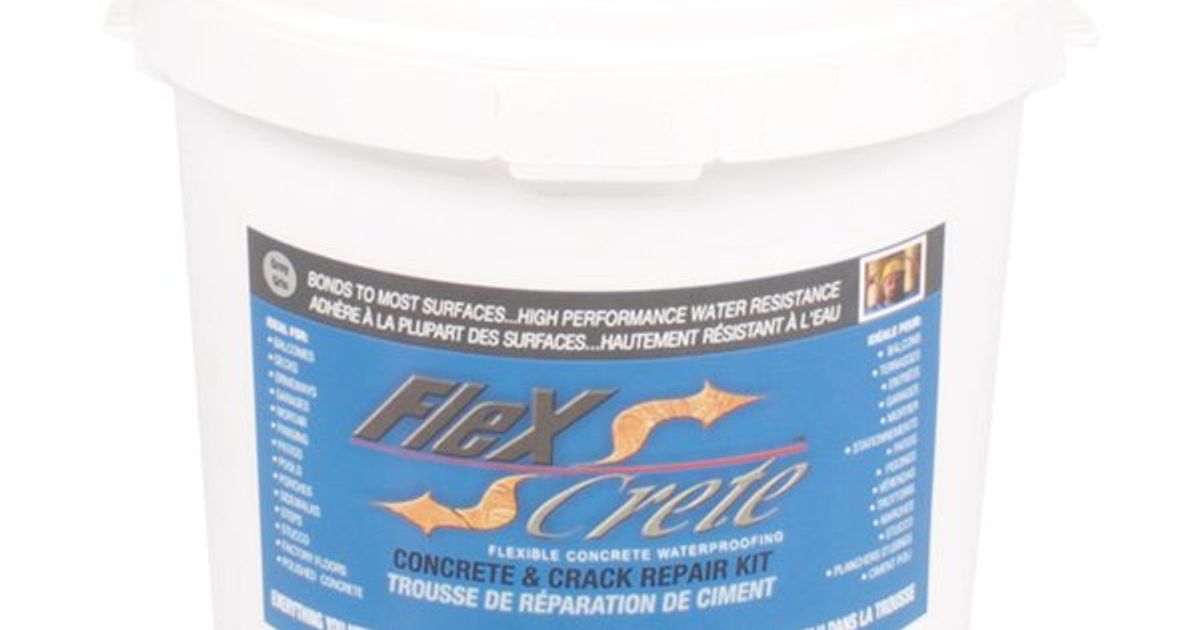 Kit d’imperméabilisation et de réparation de fissures pour béton Flexcrete