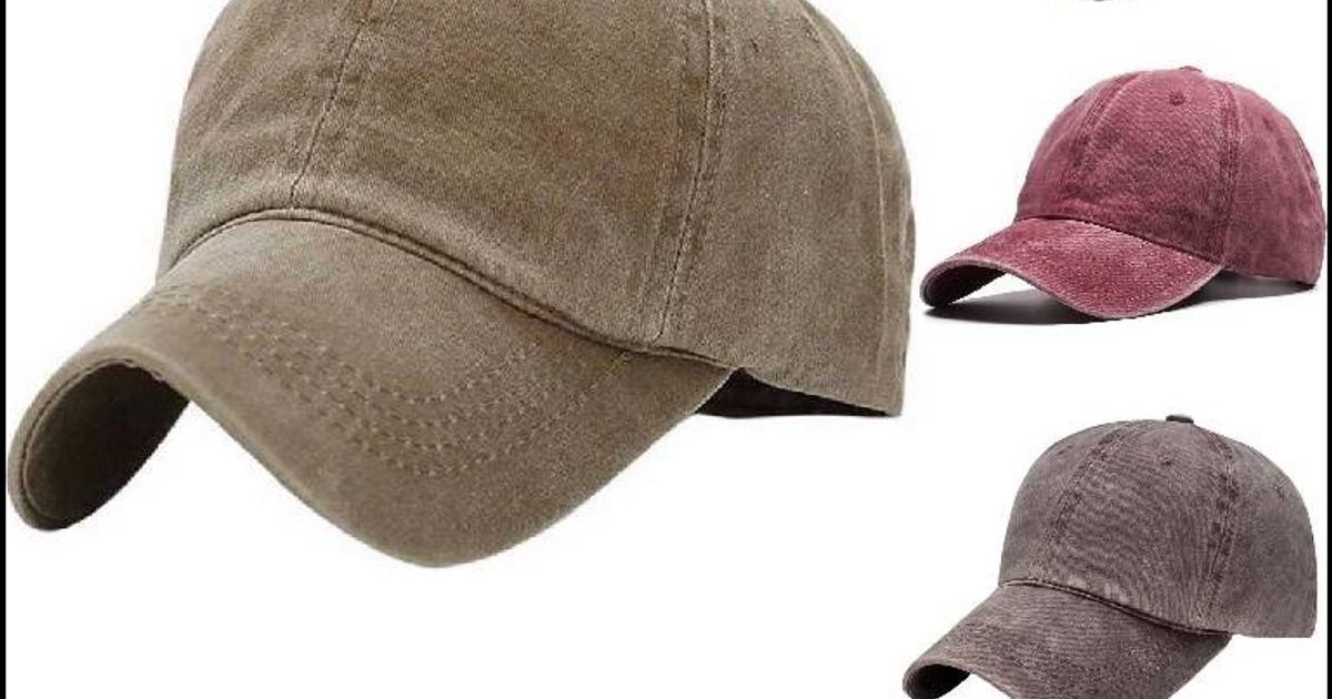 Unisex Stone Washed Cotton Baseball Cap