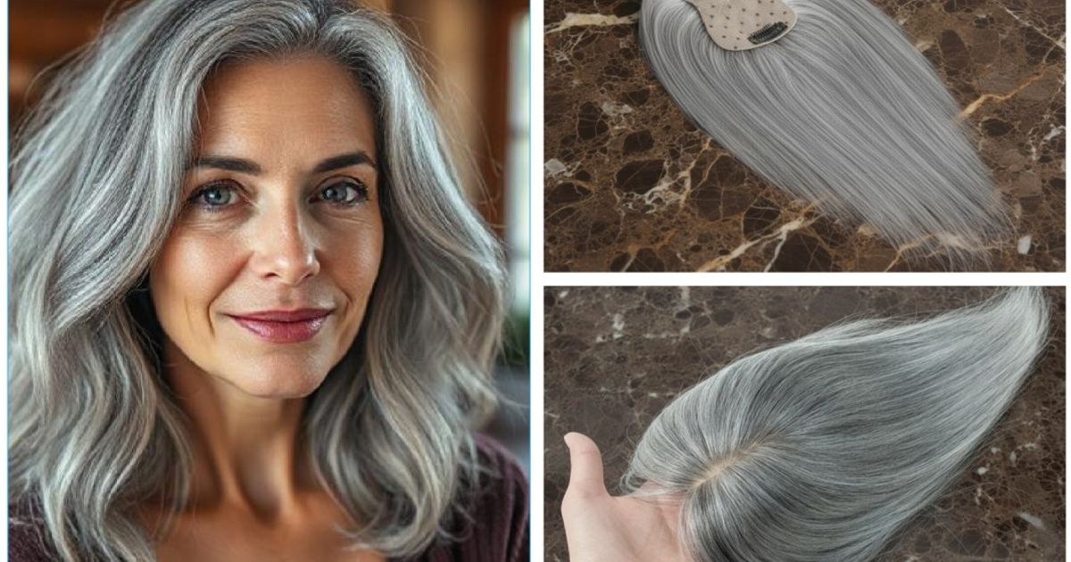Clip-On Hair Topper Wiglets - Brazilian Human Hair - Platinum - MADE IN ...