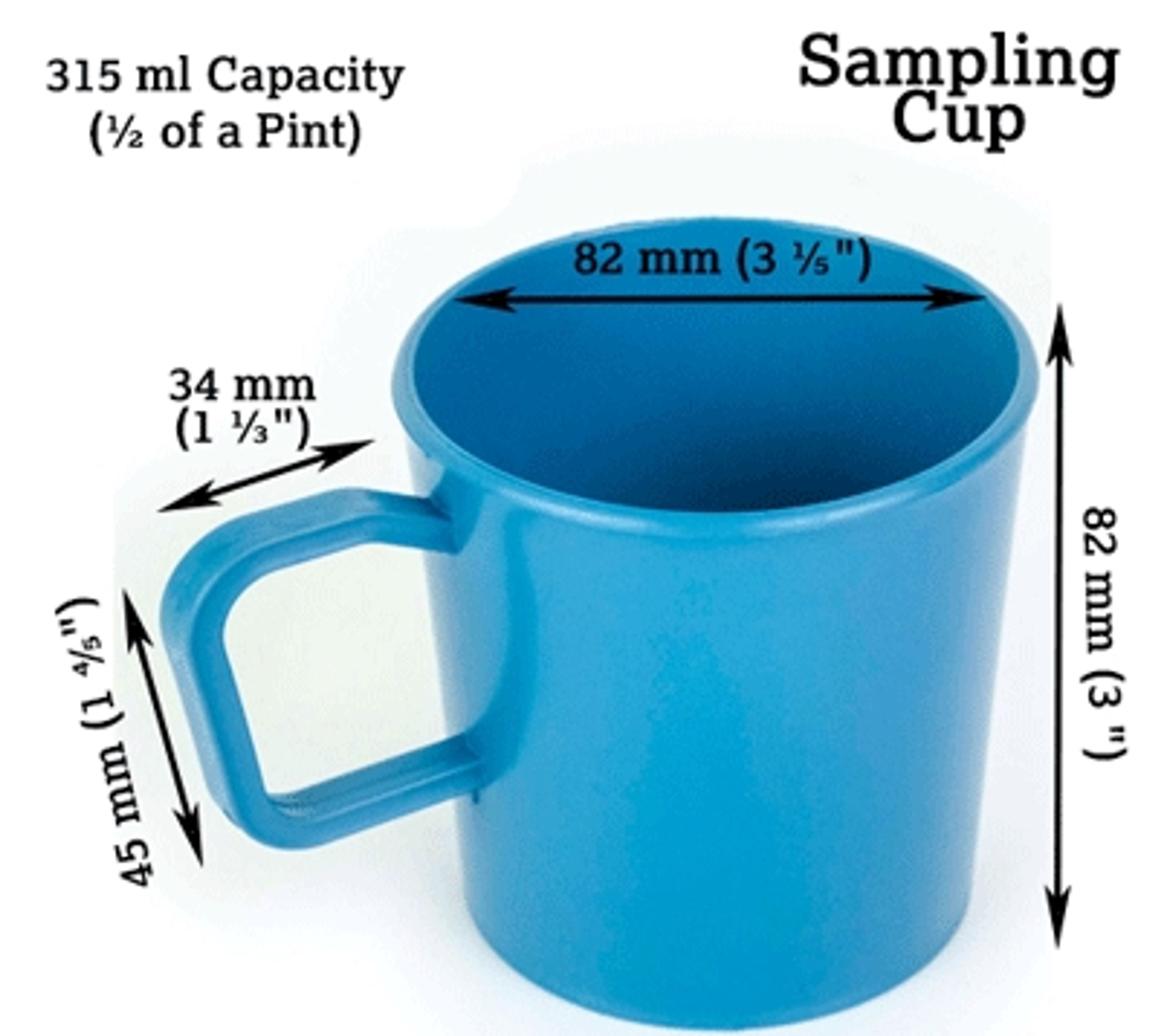 SAMPLING CUPS, METAL DETECTABLE