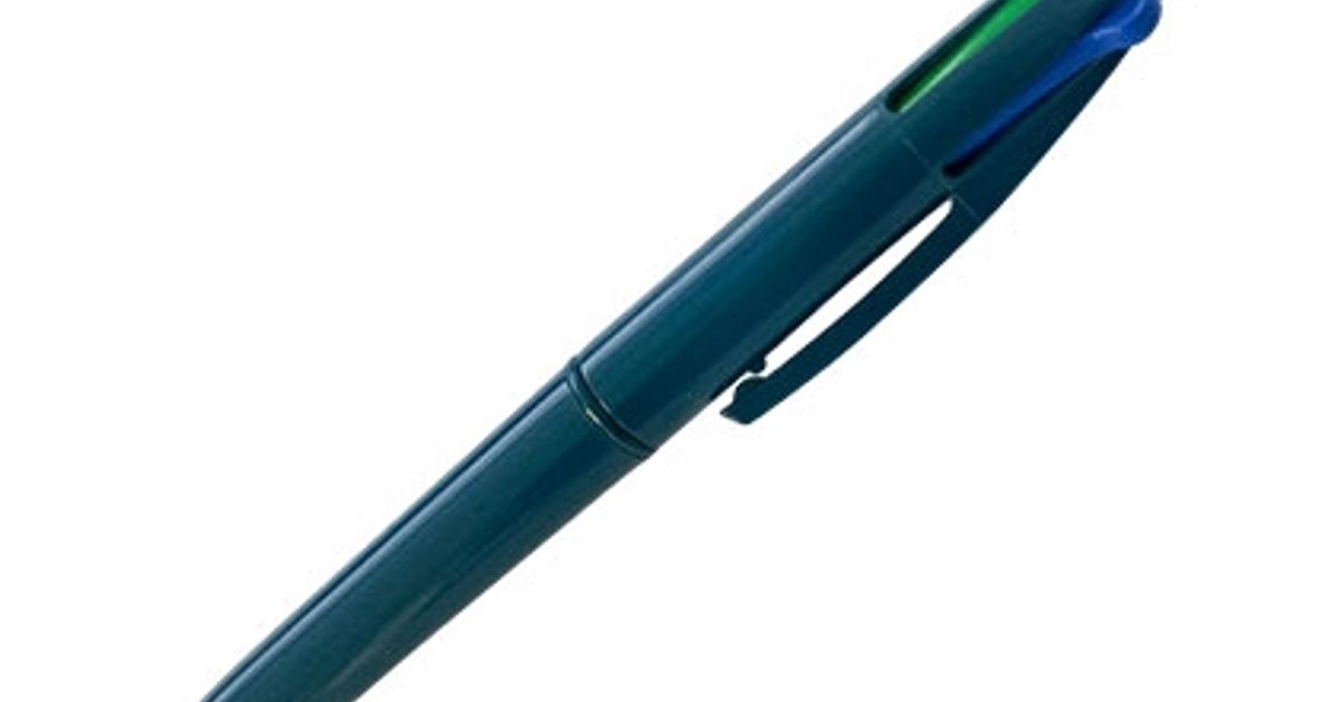 4-in-1 RETRACTABLE PEN, STANDARD INK, METAL DETECTABLE- Pack of 10