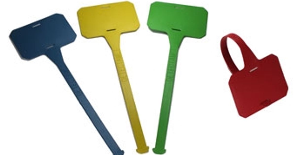 IDENTIFICATION TAGS, REUSABLE, METAL DETECTABLE