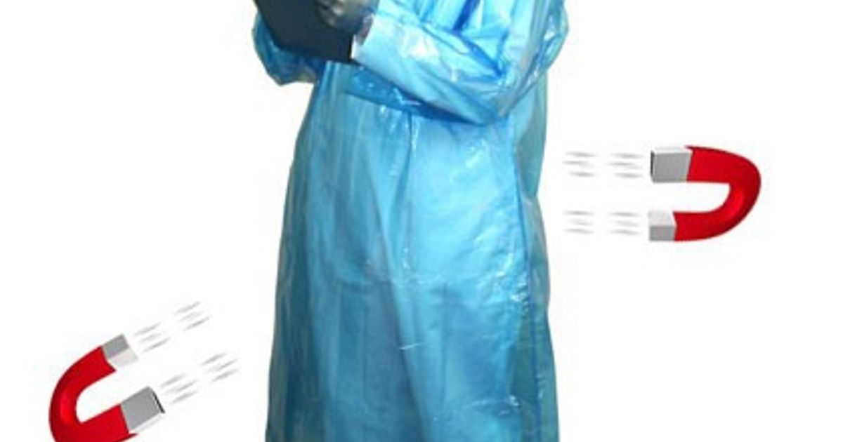 DISPOSABLE SMOCK METAL DETECTABLE