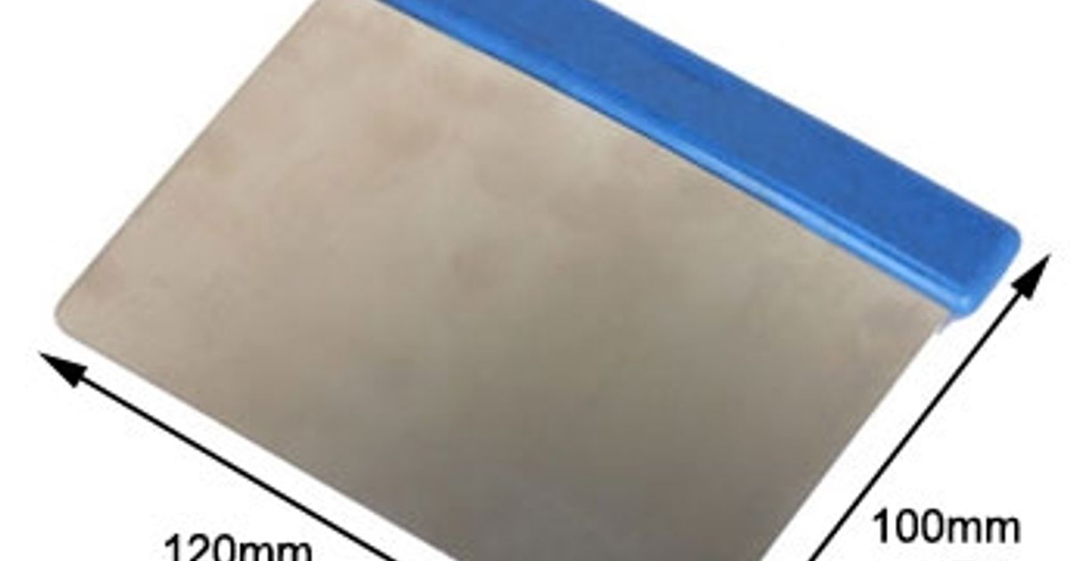 HAND SCRAPER WITH STAINLESS STEEL BLADE, METAL DETECTABLE