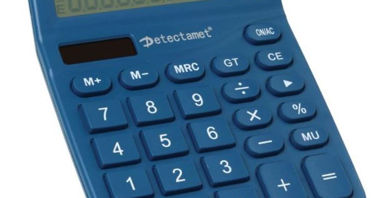 DETECTABLE CALCULATOR, DESKTOP