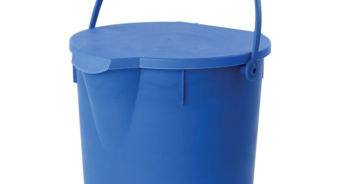 BUCKET WITH LID, METAL DETECTABLE