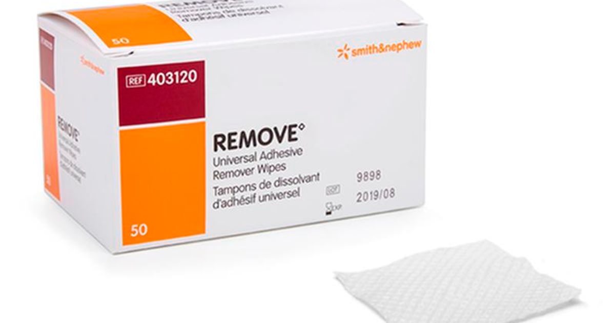 SN403120 Dissolvant en compresse Smith & Nephew 50/boîte