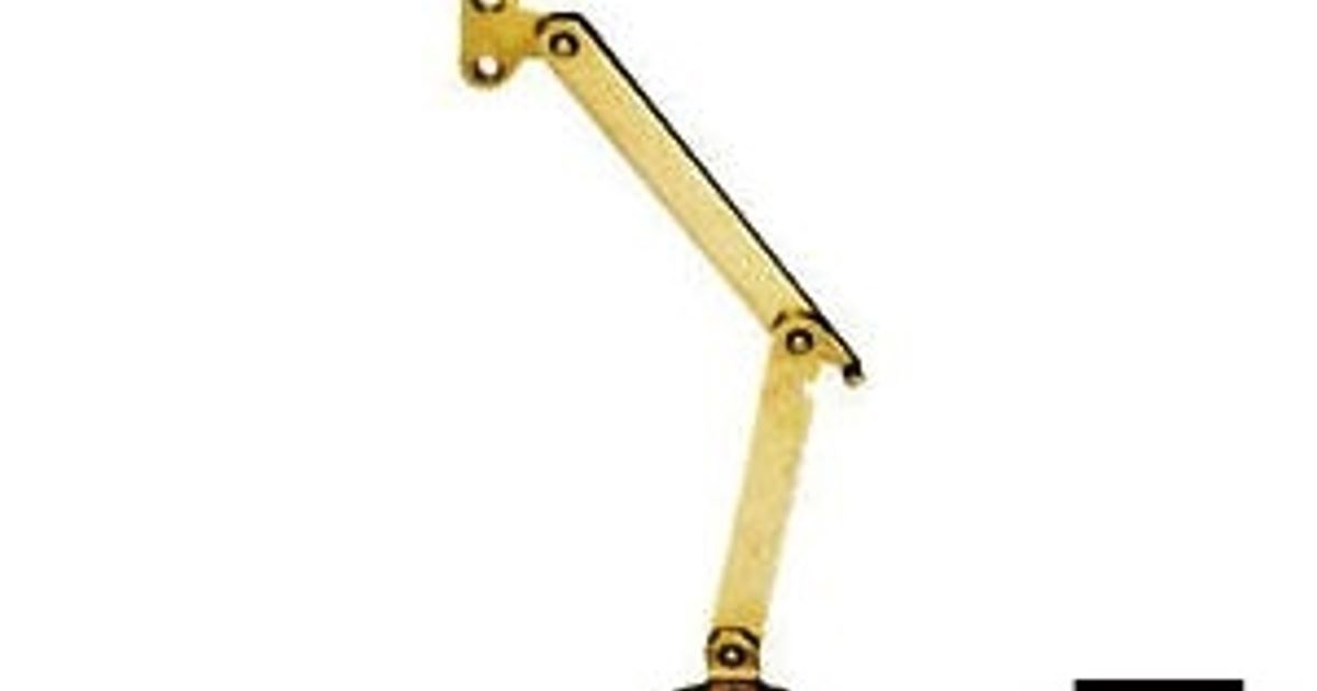 Compas plaqué laiton gauche/quincaillerie de la forge